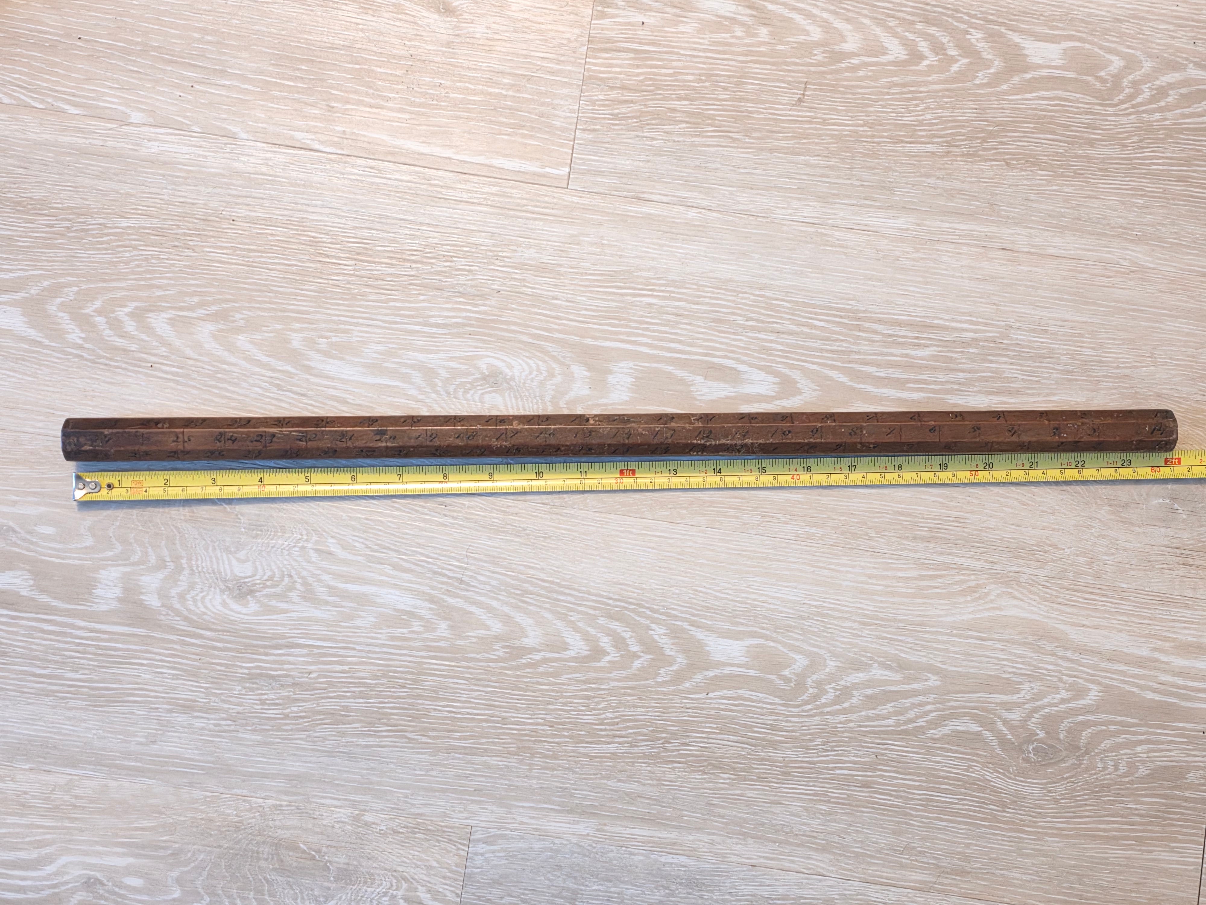 Octagonal Timber Rule – Best in The East Vintage Tools